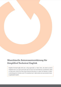 Simplified Technical English – der STE Checker von Congree